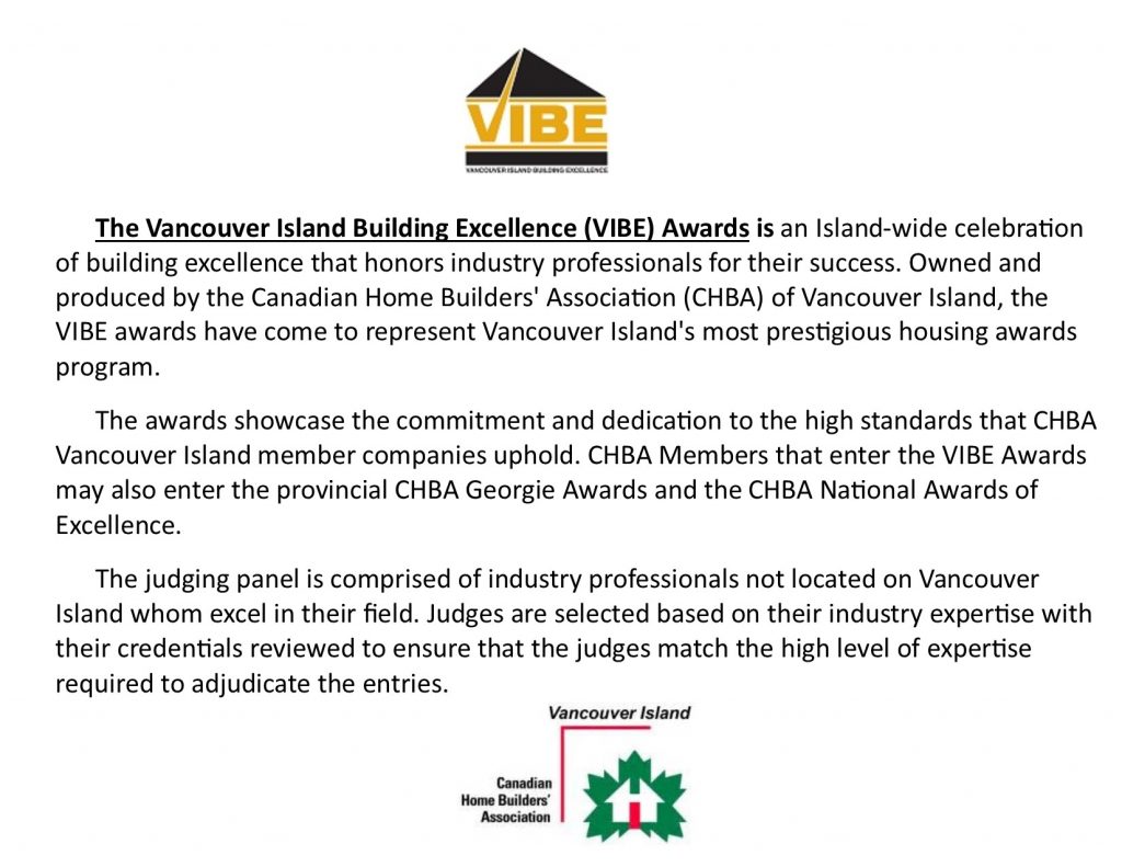 2018 VIBE Awards - Vancouver Island Conference Center